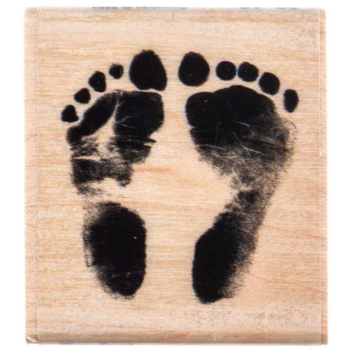 Tiny Feet Rubber Stamp | Hobby Lobby | 383083
